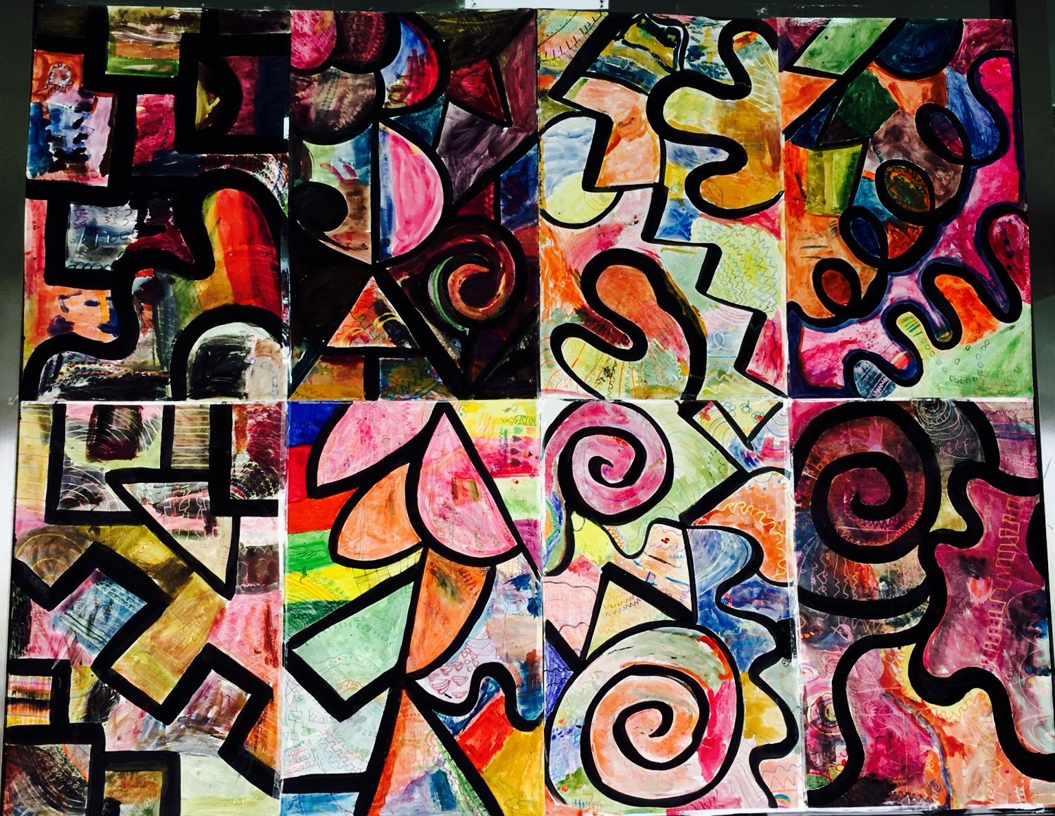 Collaborative Line Project | Amazing Art Teacher