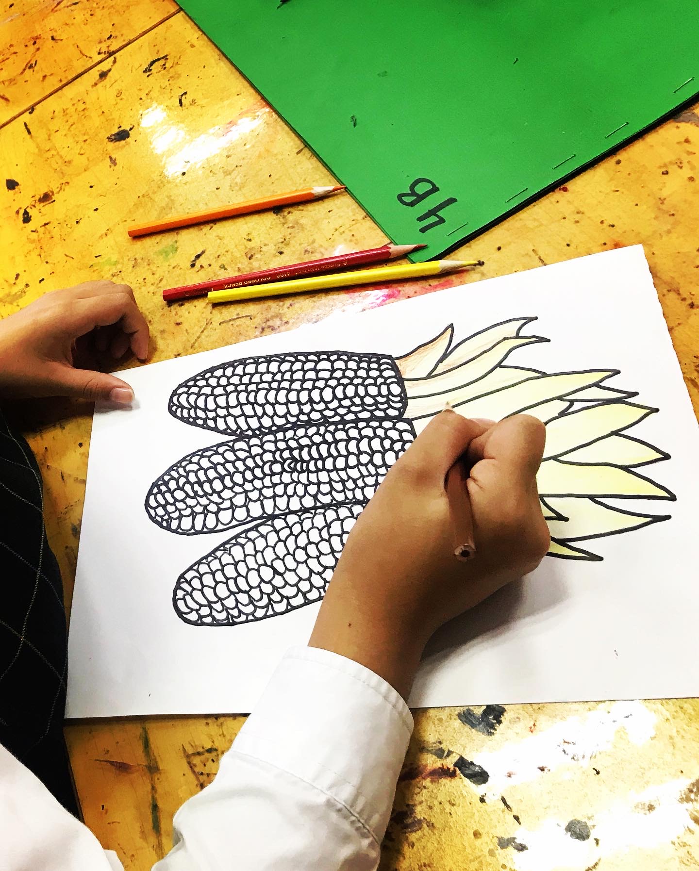 Indian Corn 🌽 Grade 4 | Amazing Art Teacher