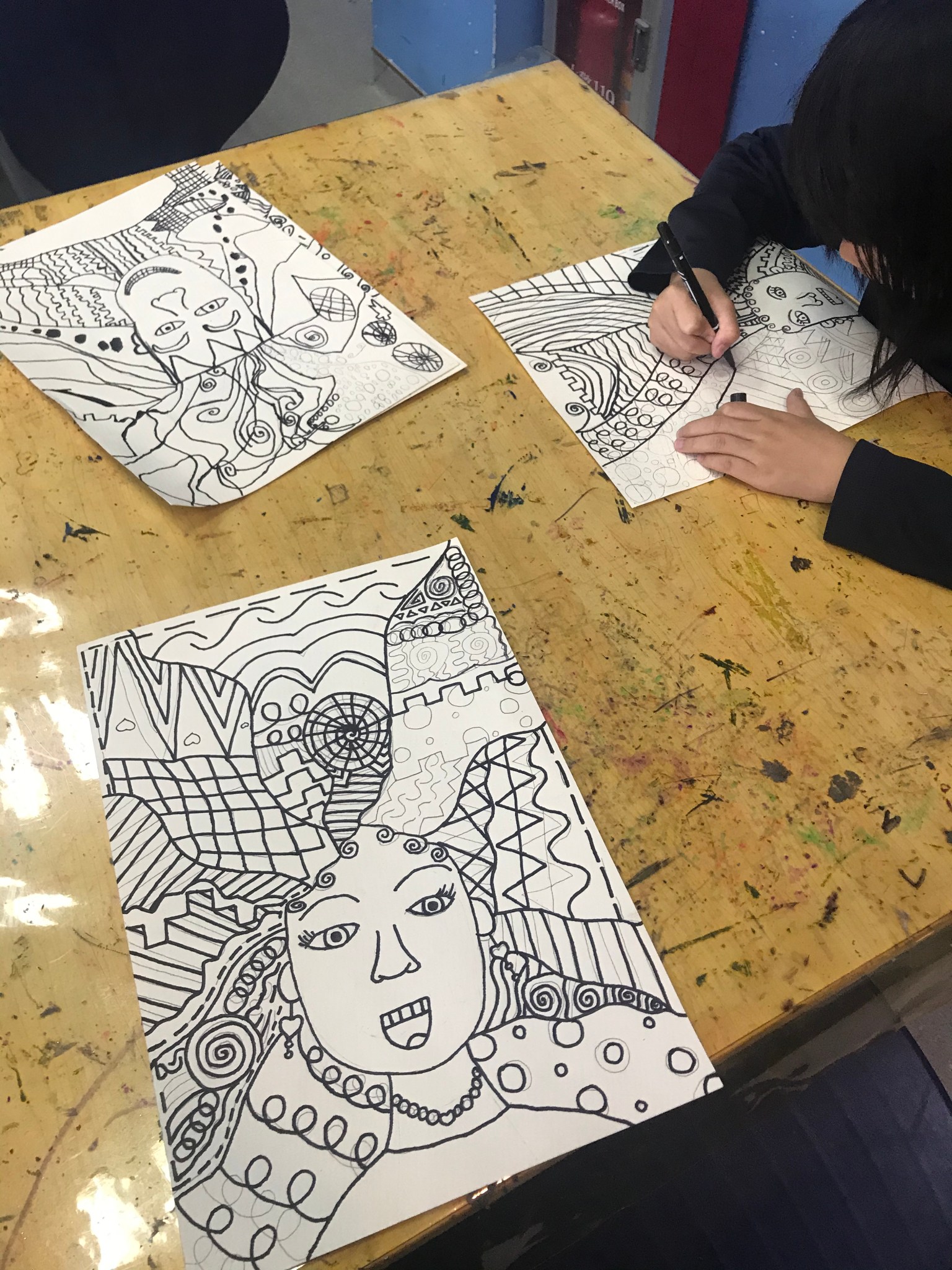 Grade 2 Lines Lesson “Crazy Hair” | Amazing Art Teacher