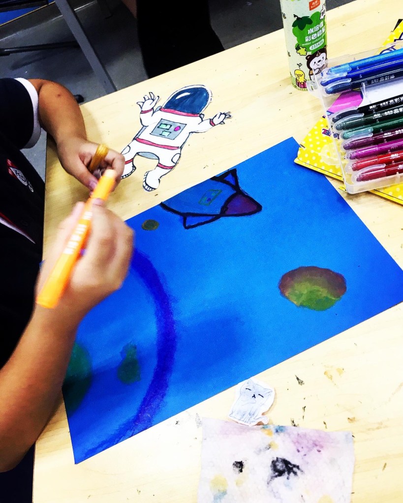 Astronauts in Space | Amazing Art Teacher