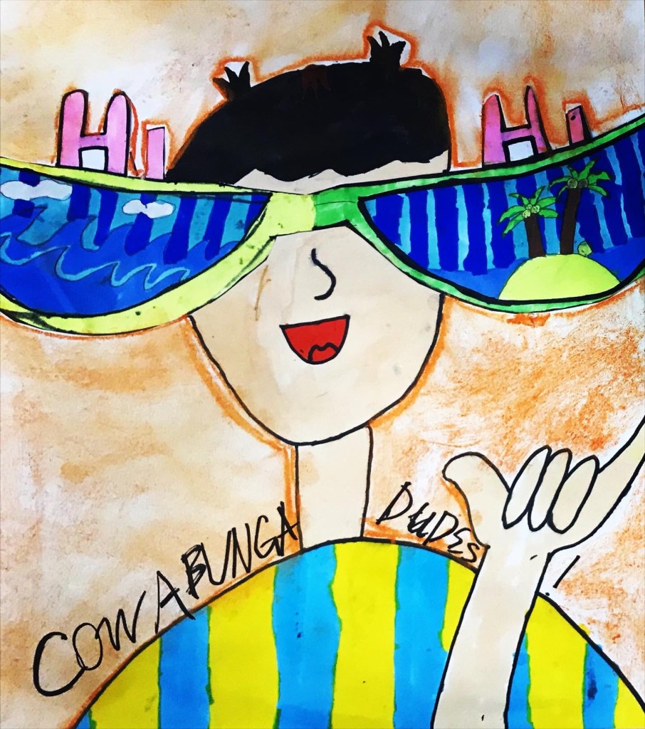 Summertime Self Portraits | Amazing Art Teacher