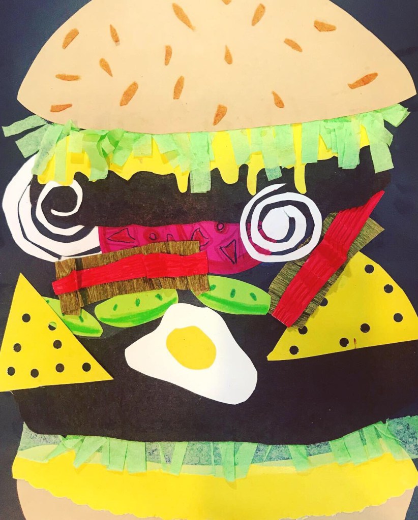 Claes Oldenburg 🍔🍟🍕🌭Pop Art ~Grade 6~ Collage – Amazing Art Teacher