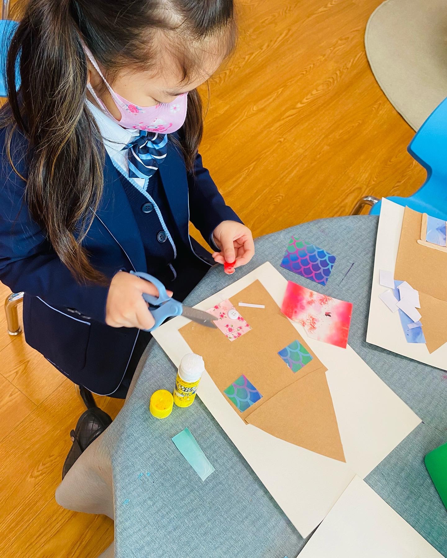 Textile Collage Houses | Amazing Art Teacher